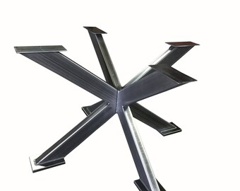 Steel Tube Pedestal Base Round Table Industrial Heavy Duty | Etsy