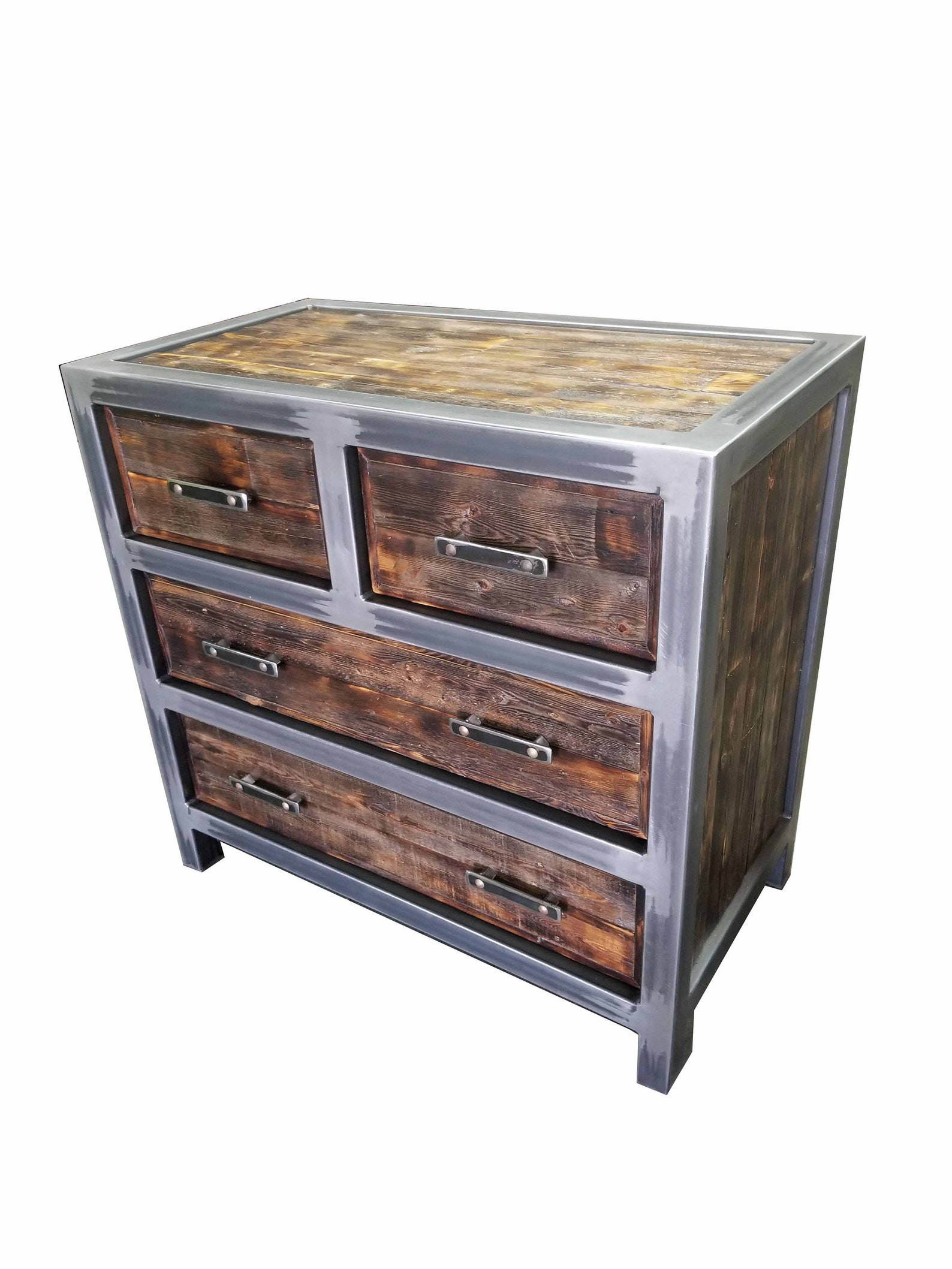 Industrial Style Upcycled Furniture I Night Stand With Reclaimed Wood ...