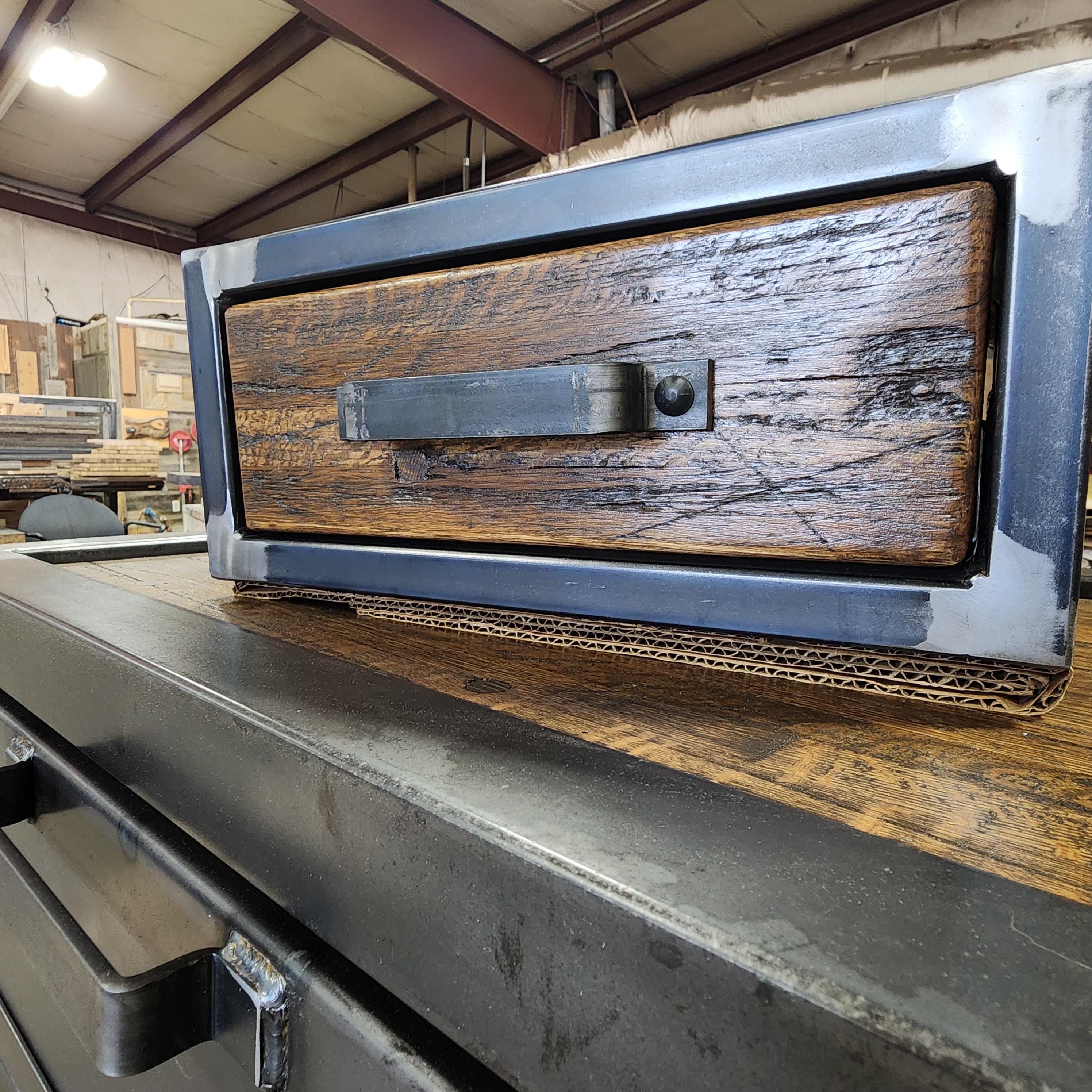 Rustic Industrial Steel Cabinet Handles | Handcrafted From Steel Flat ...