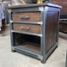 Rustic Welded Steel Night Stand, Vintage Industrial Nightstand, Custom ...