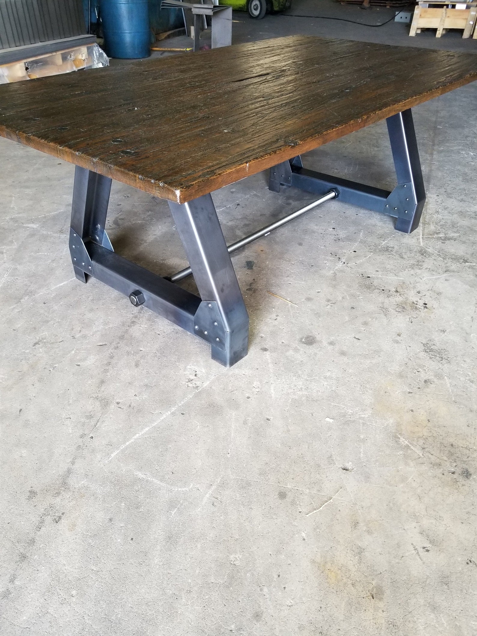 TB 12009 Industrial Steel Table Bases / Reclaimed Furniture / Jumanji ...