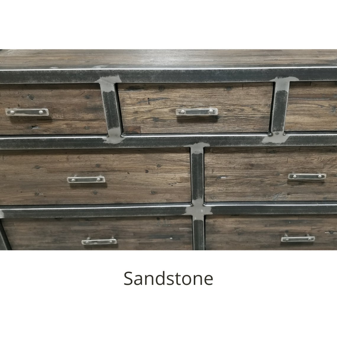 Rustic Welded Steel Night Stand, Vintage Industrial Nightstand, Custom ...