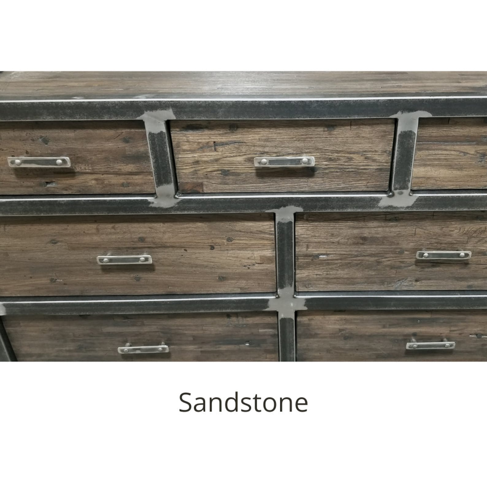 Rustic Welded Steel Night Stand, Vintage Industrial Nightstand, Custom ...