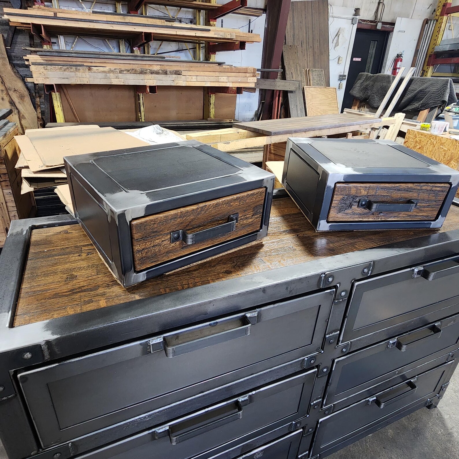 Rustic Industrial Steel Cabinet Handles | Handcrafted From Steel Flat ...