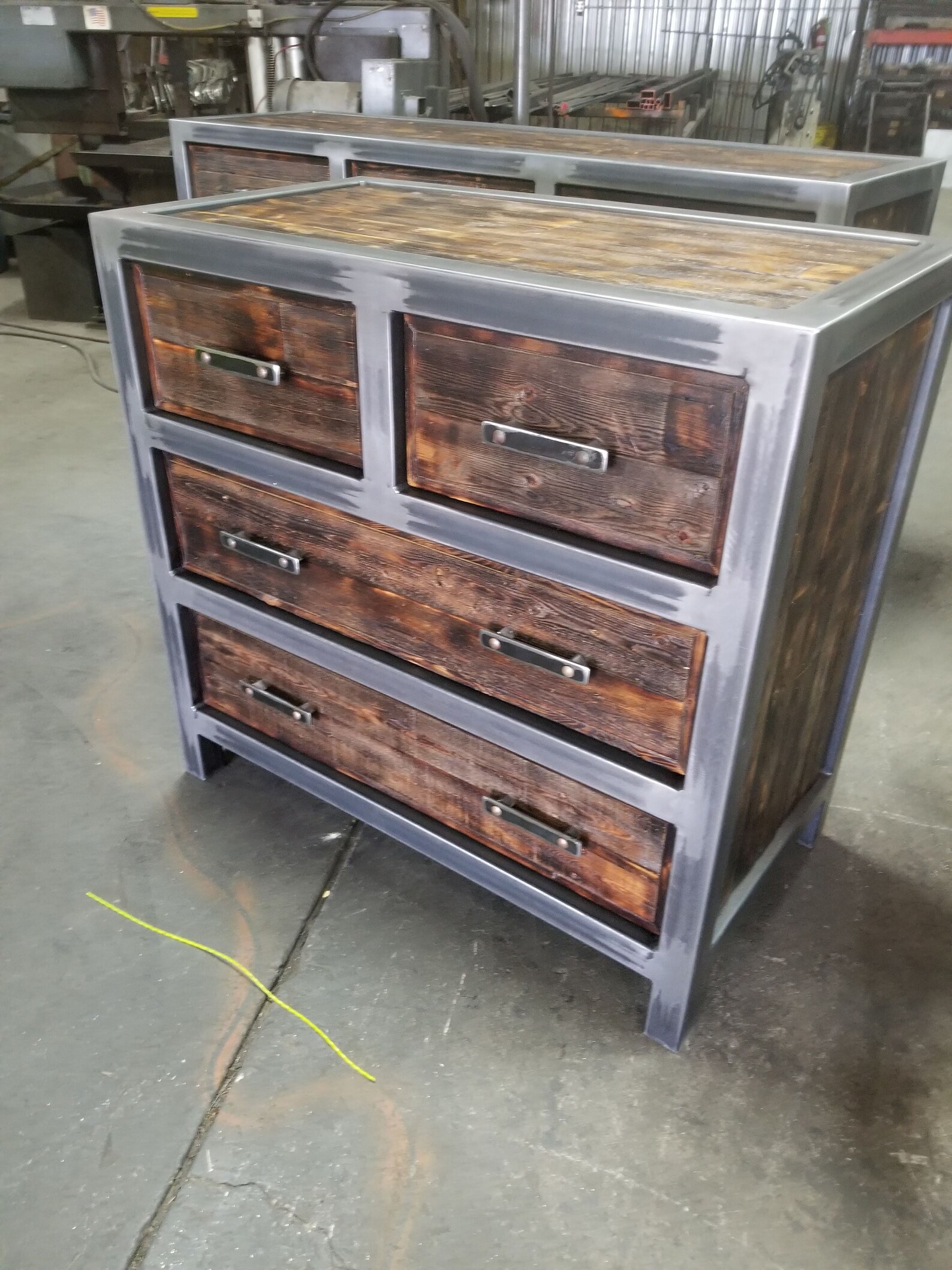 Industrial Style Upcycled Furniture I Night Stand With Reclaimed Wood ...