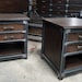 Rustic Welded Steel Night Stand, Vintage Industrial Nightstand, Custom ...