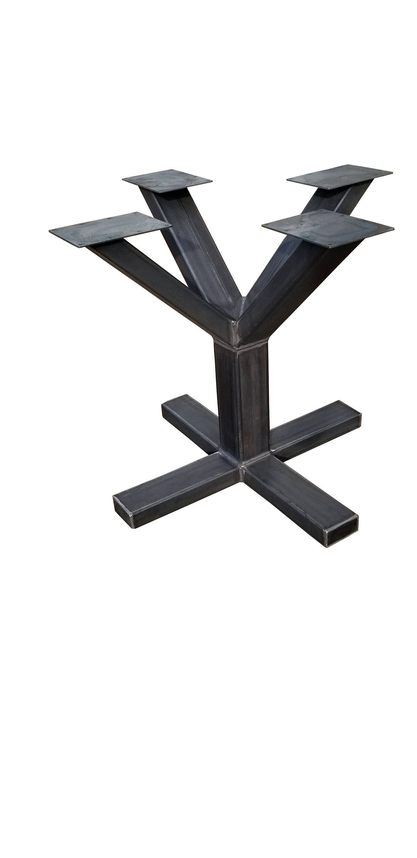 Steel Tube Pedestal Base, Round Table, Industrial, Heavy Duty Farm ...