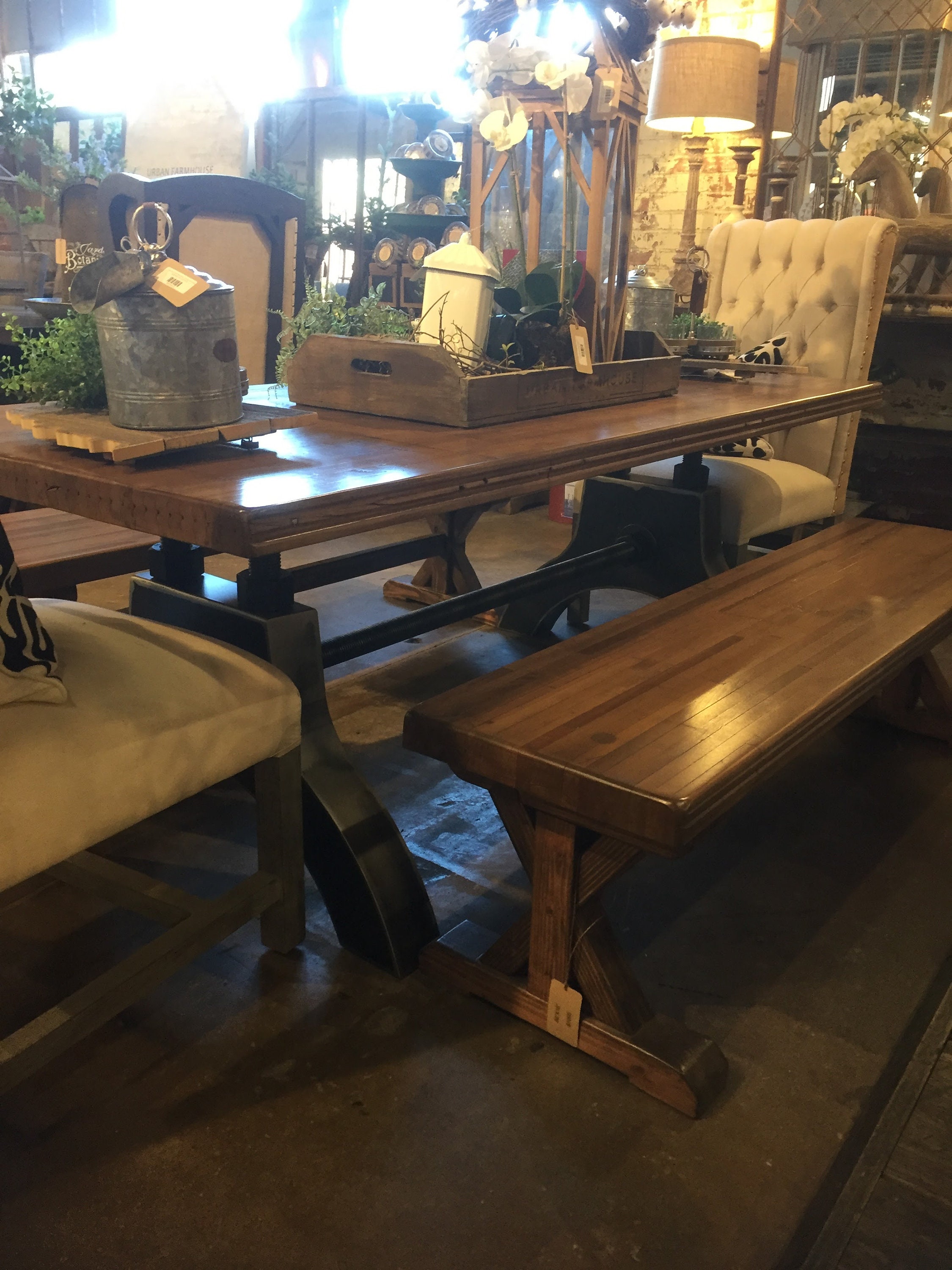 Steel Tube Pedestal Base, Round Table, Vintage Industrial, Heavy Duty ...