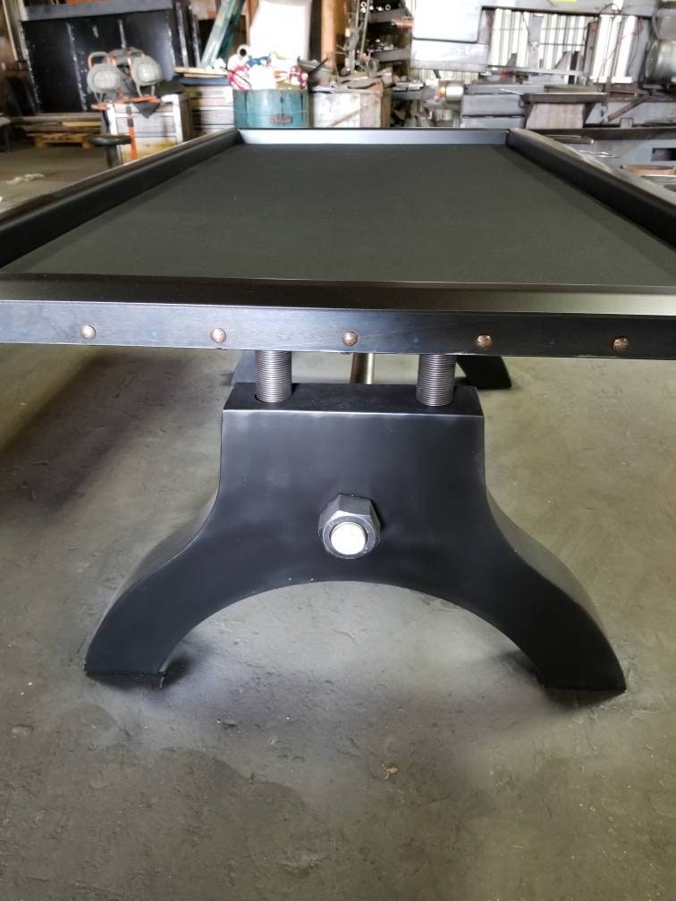 Industrial Steel and Reclaimed Cargo Wood Gaming Table - Etsy