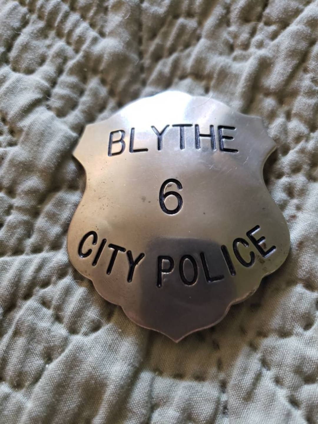 Blythe PD City Police Badge 1910's - Etsy