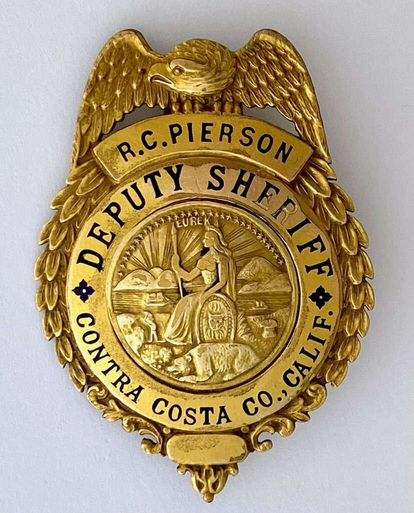 1920s Contra Costa Co Deputy Sheriffs Badge Etsy