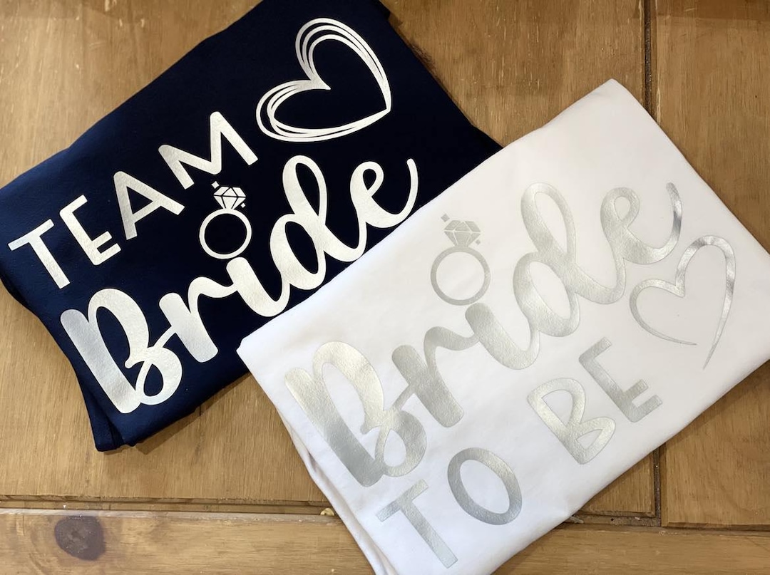 Hen Party Vest Top BRIDE SQUAD Metallic Print - Etsy