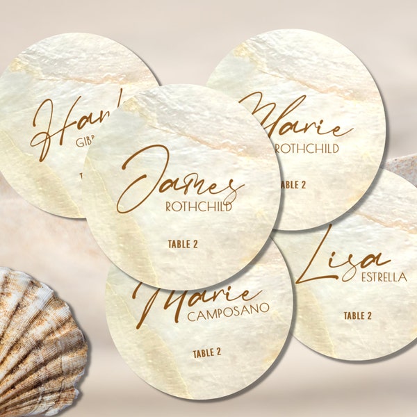 Shell Place Card - Etsy