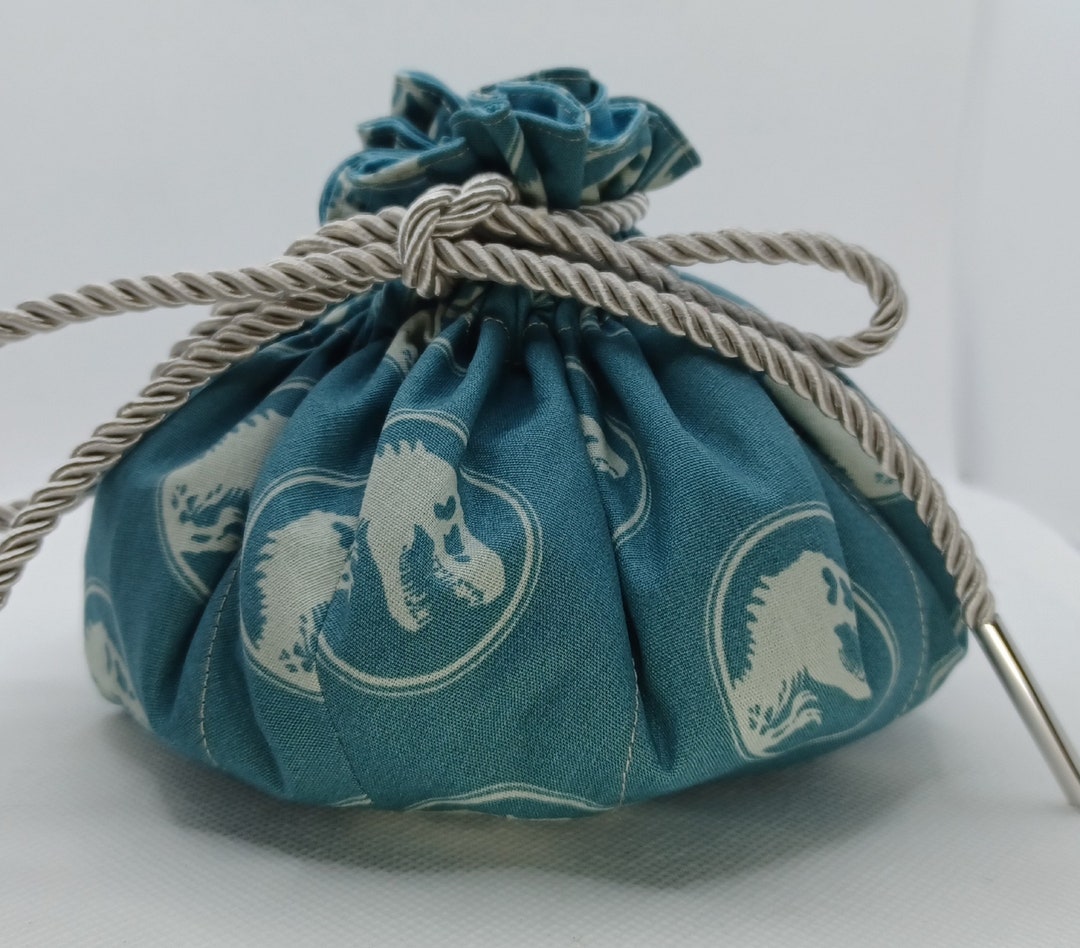 Jurassic Park Turquoise Dice Bag Large Holds 12 or More Sets Dice ...