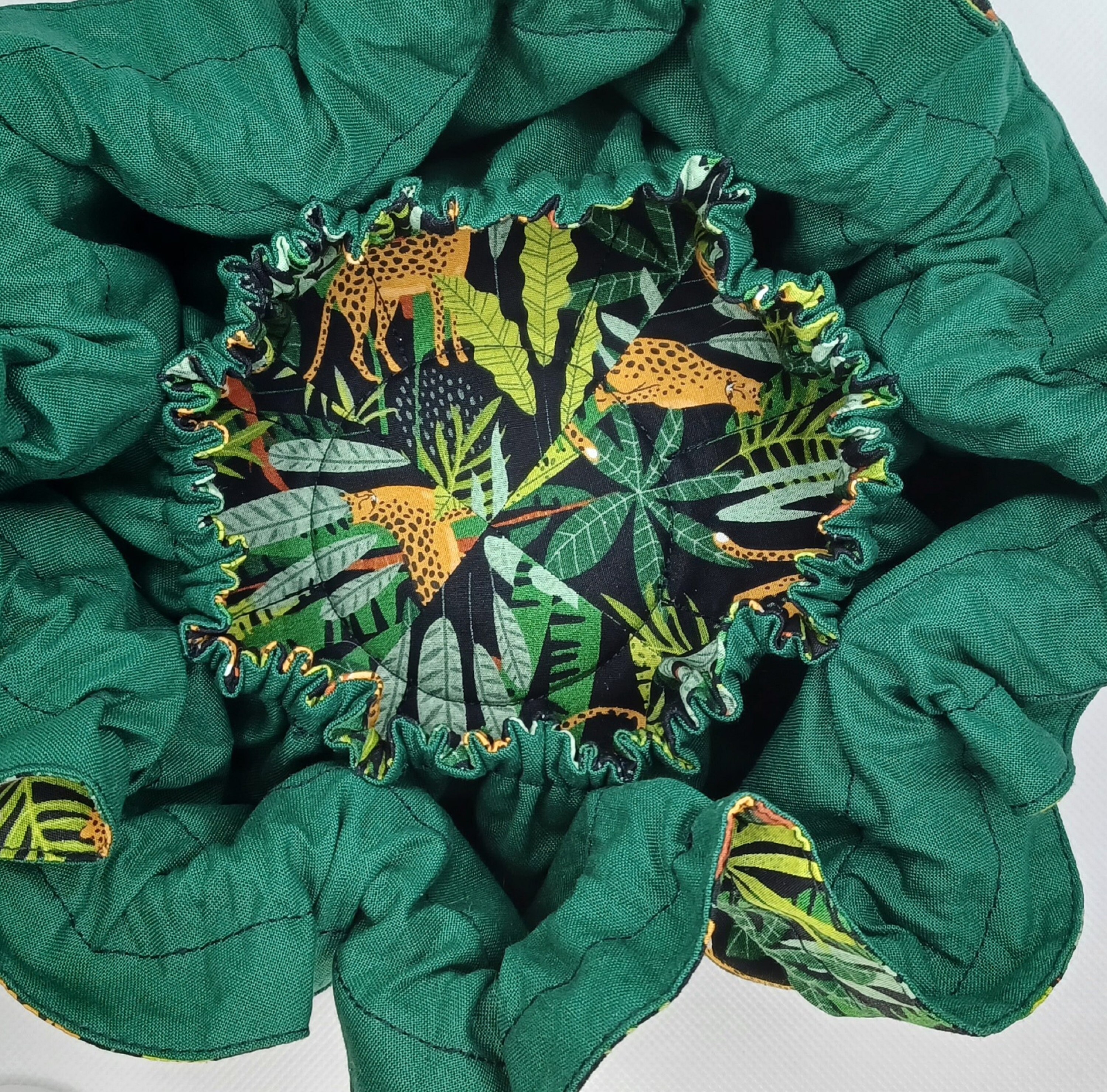 Leopards or Cheetahs in the Jungle 100% Cotton Dice Bag Large Holds 12 ...