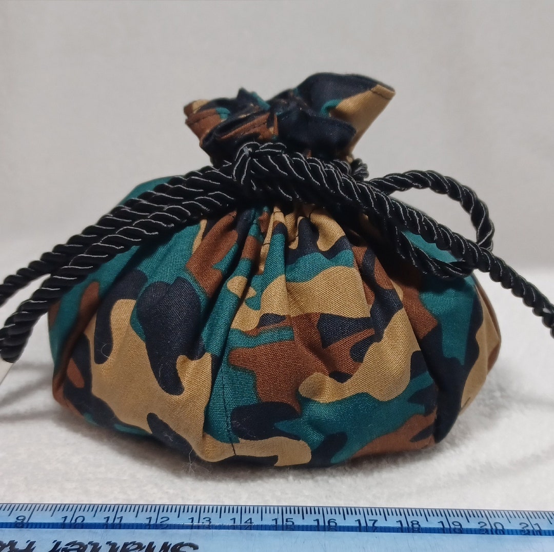 Turquoise Camo Dice Bag Large Holds 12 or More Sets Dice Gremlin Gift ...