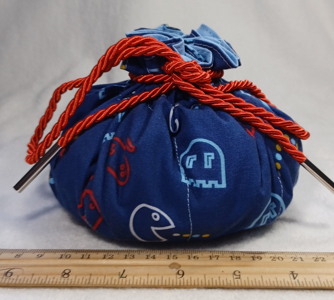 Pac-man Navy Blue Dice Bag Large Holds 12 or More Sets Dice Gremlin ...