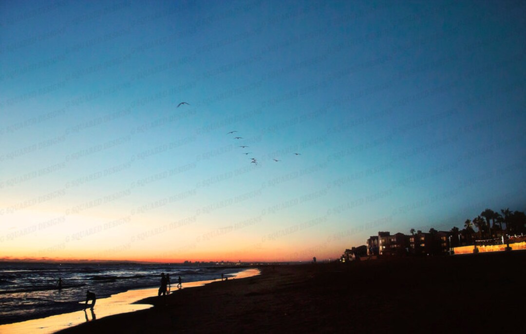 Beach Sunset Digital Download Photo, Coastal Landscape Instant ...