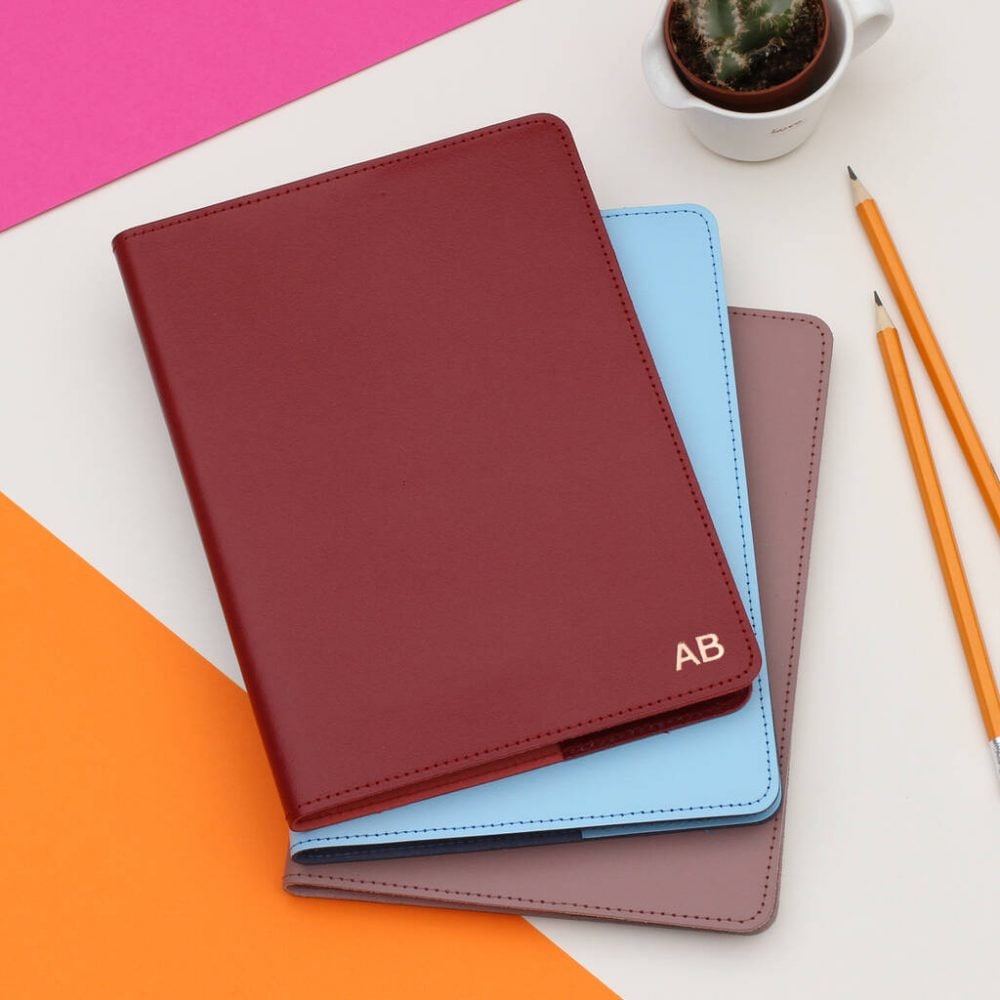 Personalised Refillable Leather Lined Notebook - Etsy UK