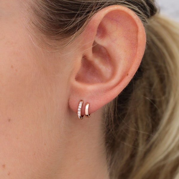 Double Hoop Earrings - Etsy