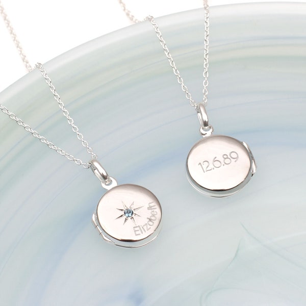 Birthstone Locket - Etsy