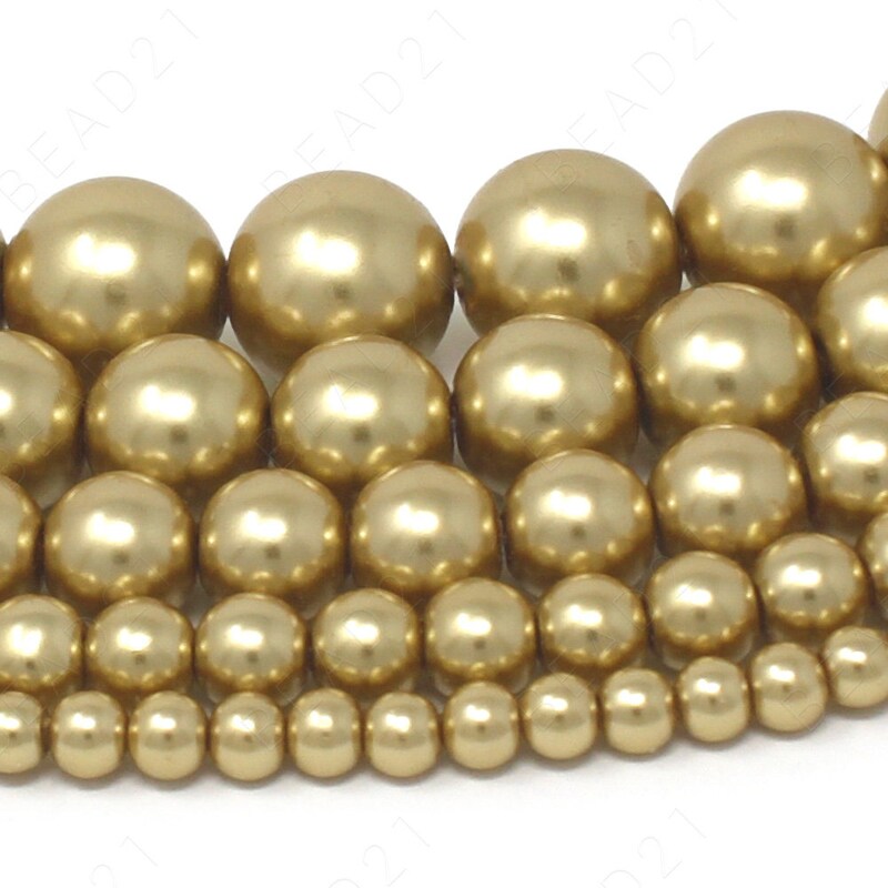Gold Glass Beads - Etsy