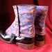 Spats Bat Print Steampunk Shoe Covers 1920s Gangster - Etsy