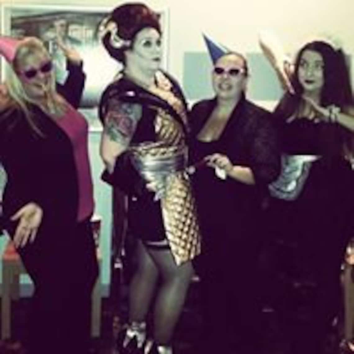 Rocky Horror Picture Show Spacesuit Gloves Magenta Riff Raff - Etsy