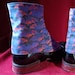 Spats Bat Print Steampunk Shoe Covers 1920s Gangster - Etsy