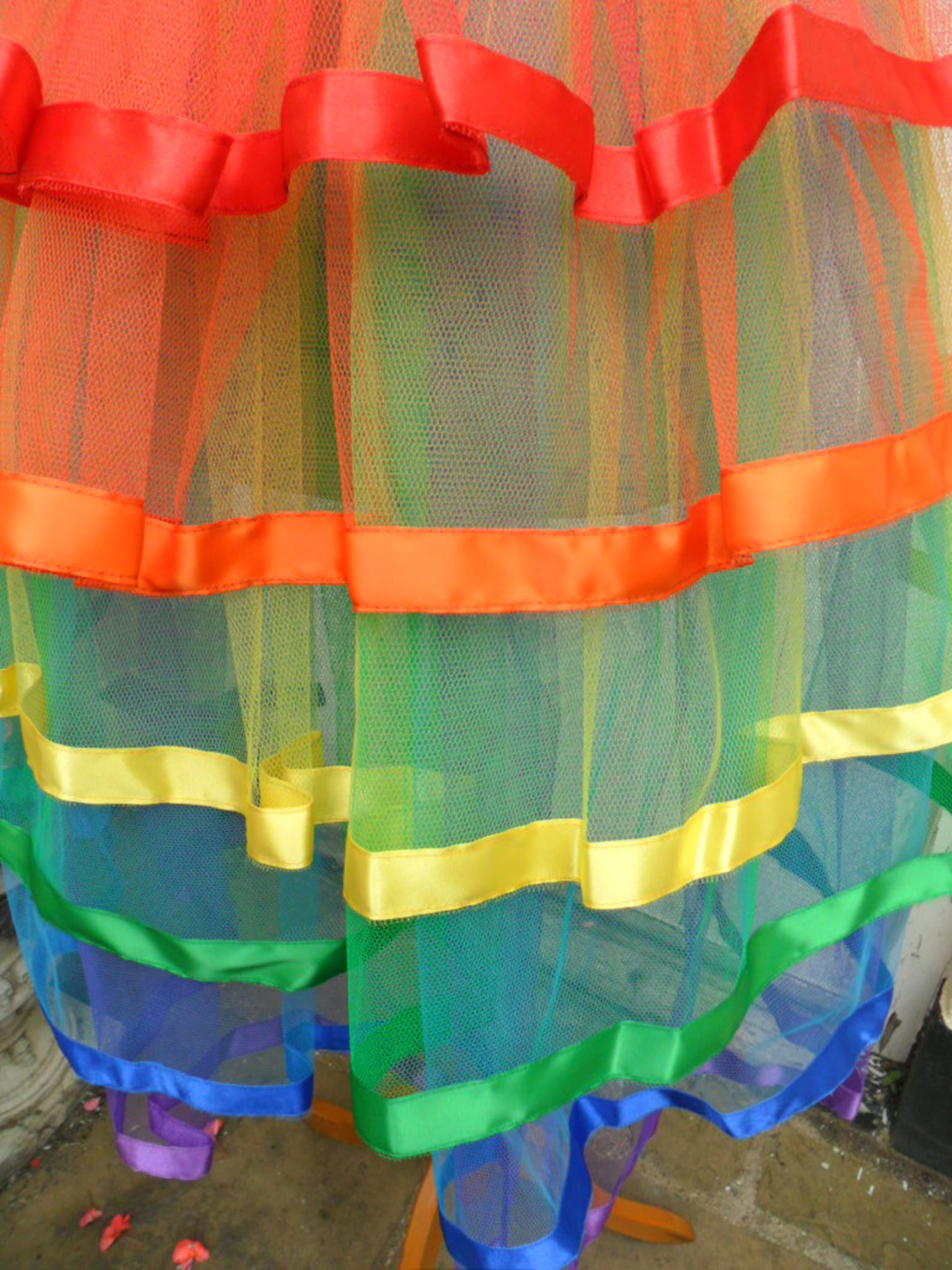 LGBTQ Rainbow Burlesque Net Bustle - Etsy