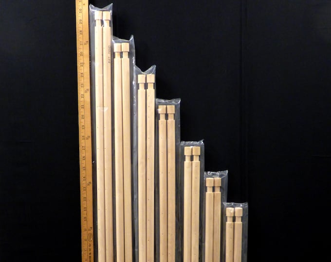Rolaframe Wood Scroll Needlework Frames Complete Set 7 Roller Pairs - 8 ...