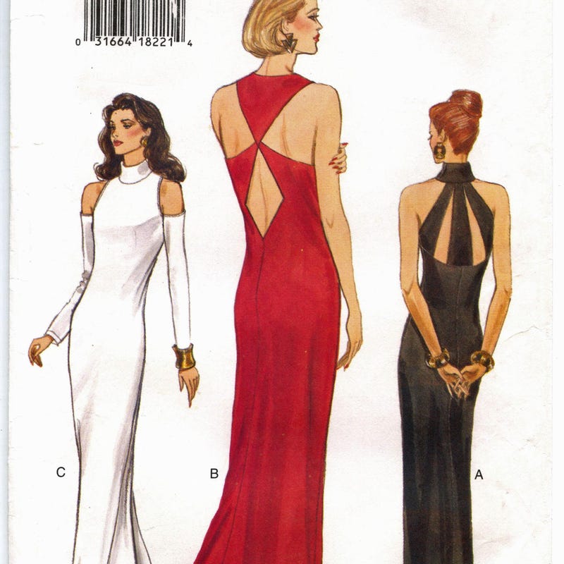 Evening Gown Pattern - Etsy