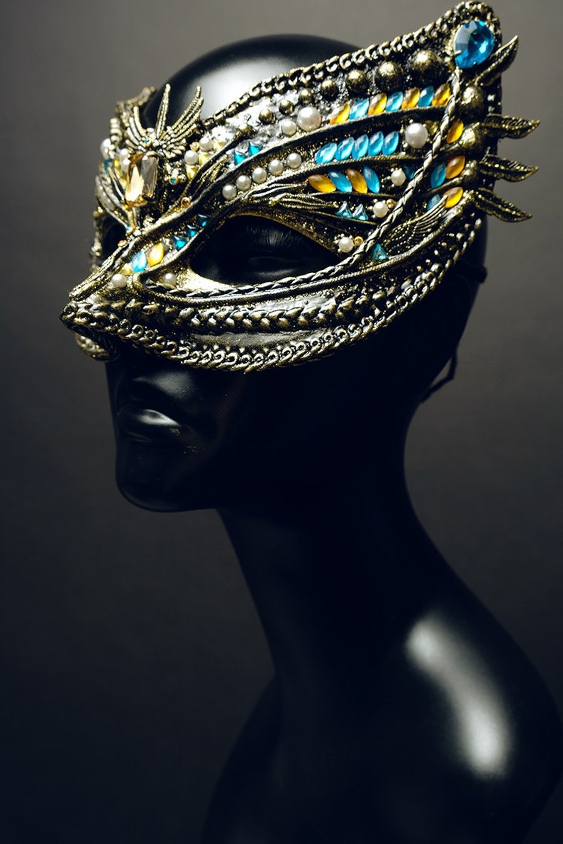 Egyptian Cat Masquarade Halloween Eye Mask Handmade | Etsy