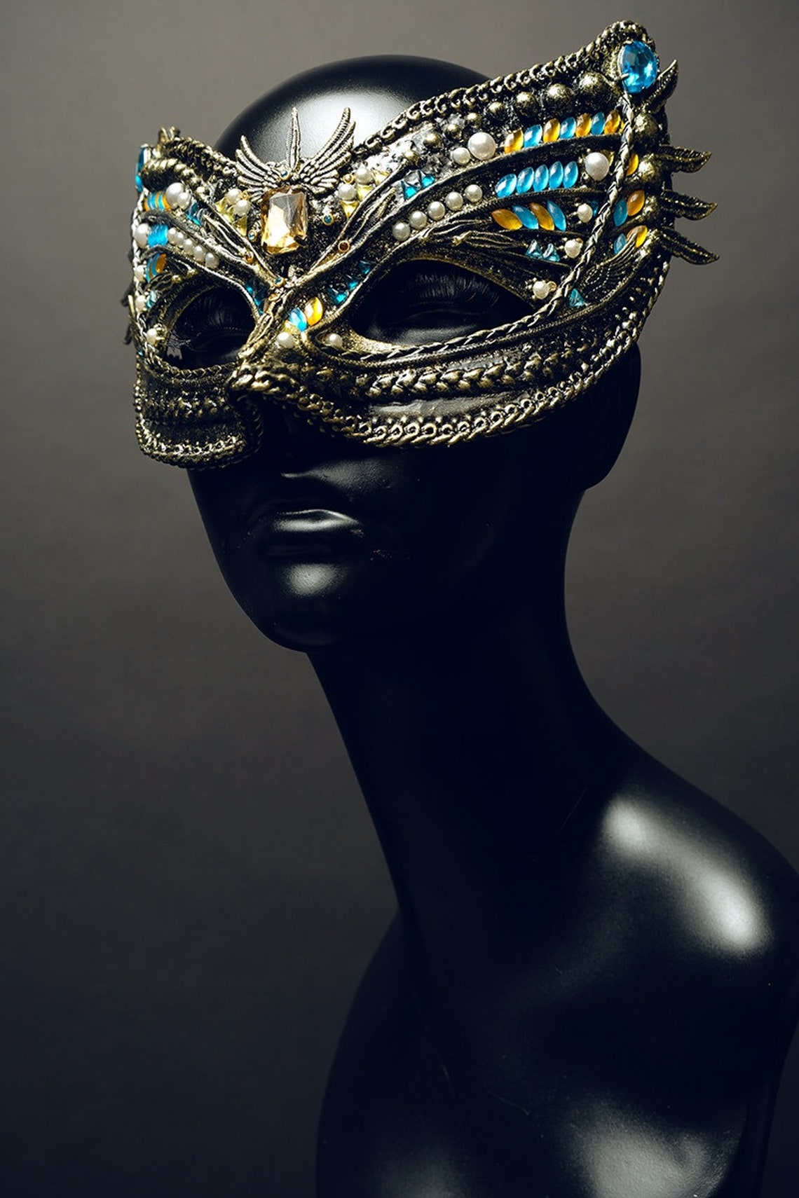 Egyptian Cat Masquarade Halloween Eye Mask Handmade | Etsy