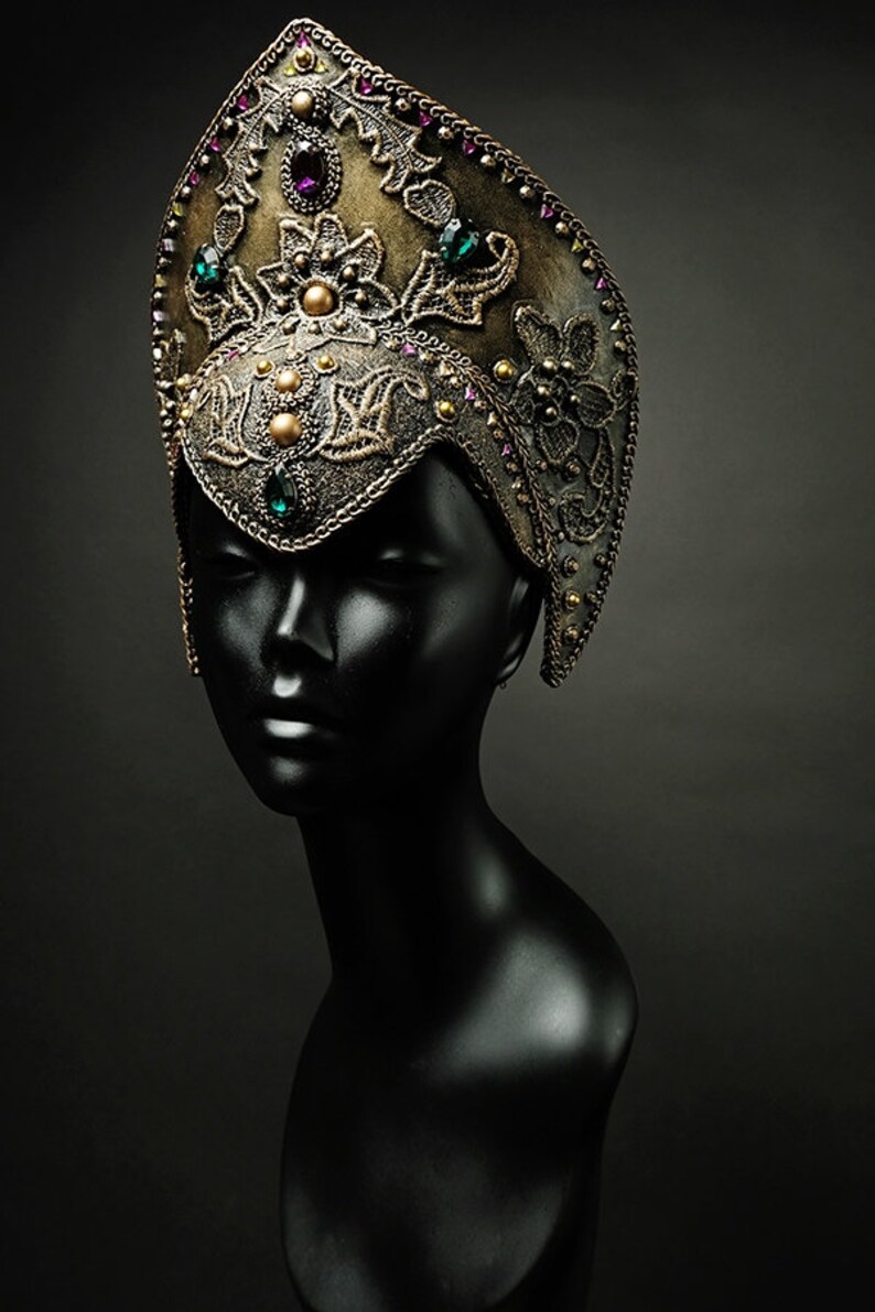 Goldish kokoshnik | Etsy