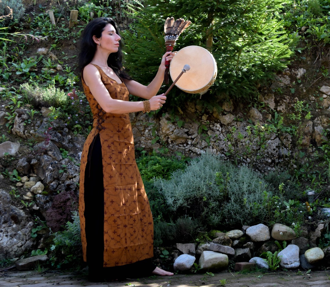 Warrior Tunic Dress, Shamanic Shipibo Tunic Dress, Goddess Dress ...