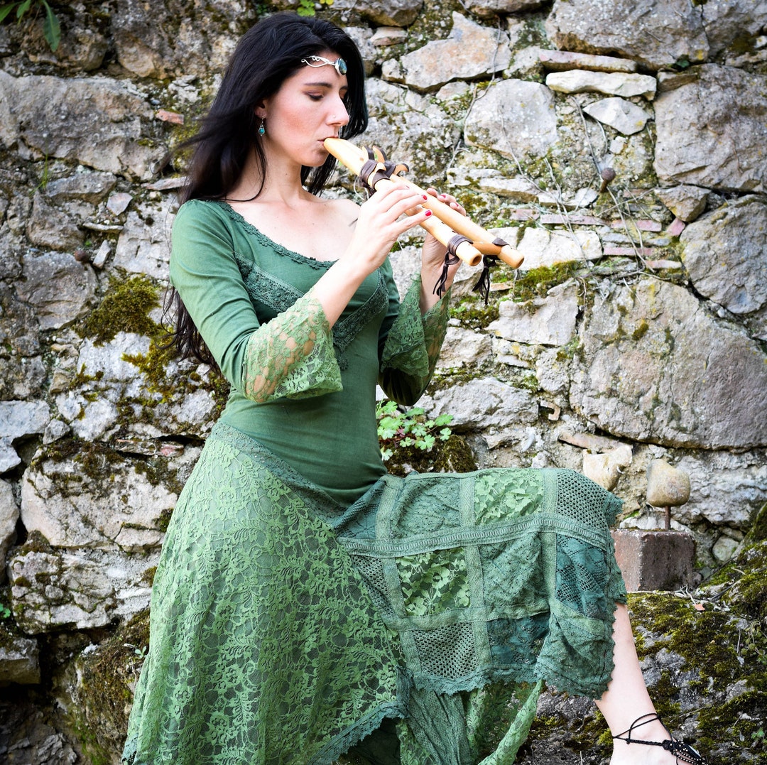 Handmade Lace Fairy Dress: Boho Cottagecore Renaissance Gown - Etsy