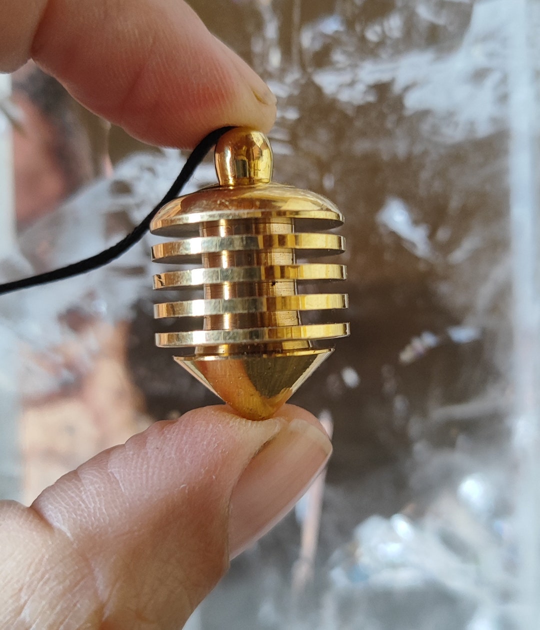 Metal Brass Pendulum With Witness Compartment, Divination Radiesthesie ...