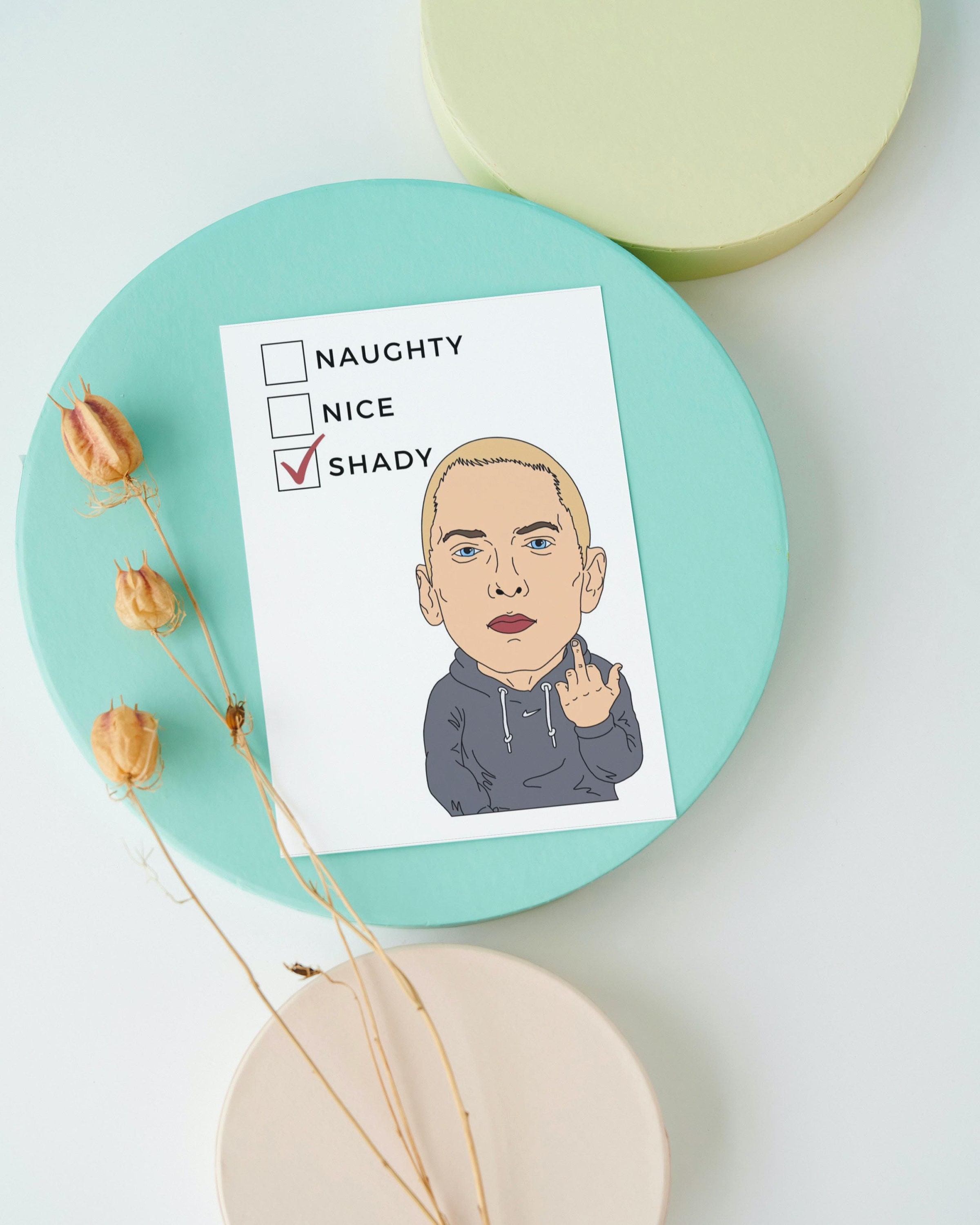 Misc. Eminem Cards Handmade Birthday Card Greeting Card Rap Birthday ...