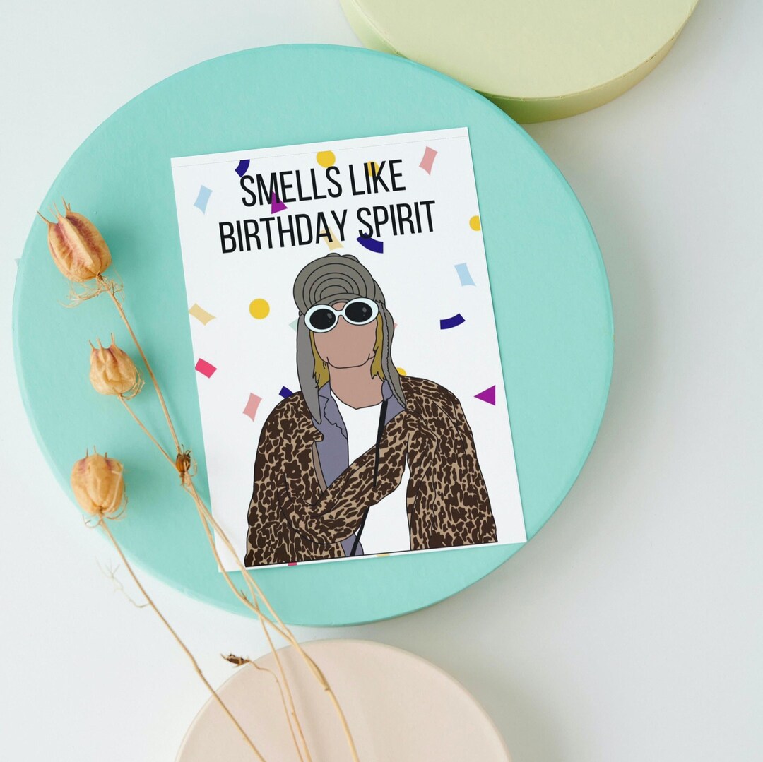 Misc. Kurt Cobain Cards Handmade Cards Greeting Card Kurt Cobain ...