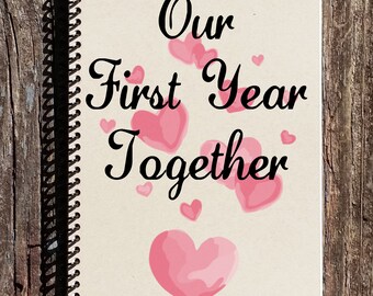First year together / first anniversary scrapbook / our first | Etsy