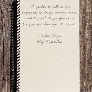 Les Miserables Journal - Les Miserables Quotes - Victor Hugo - Etsy