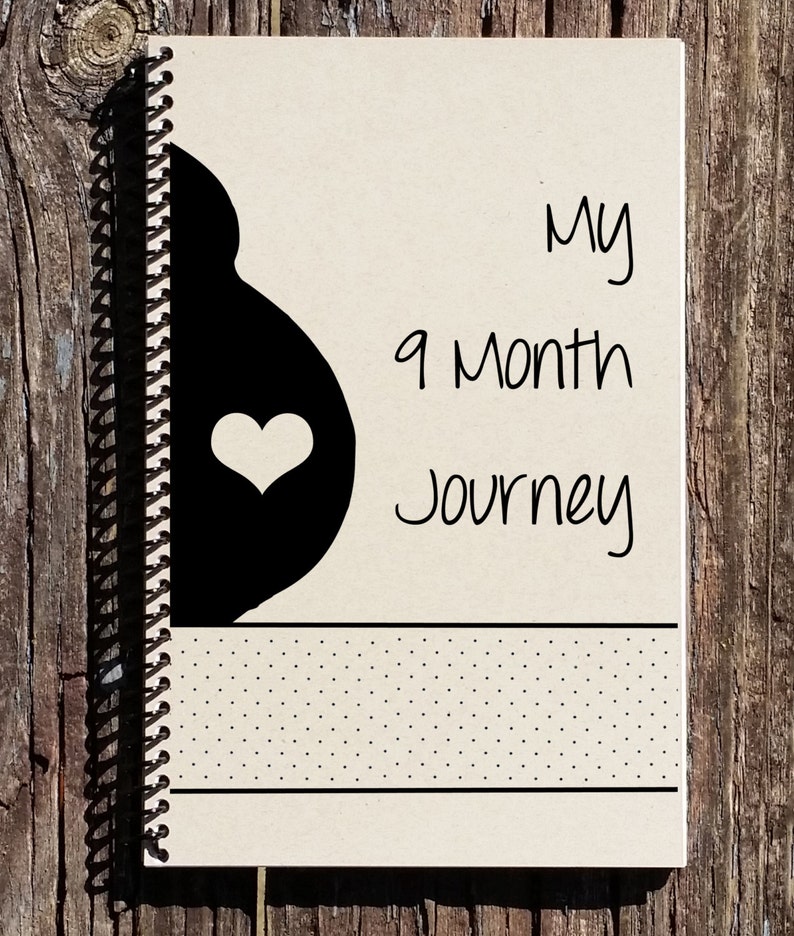 Pregnancy Journal - 9 Month Journey - Baby Shower Gifts - Pregnancy ...