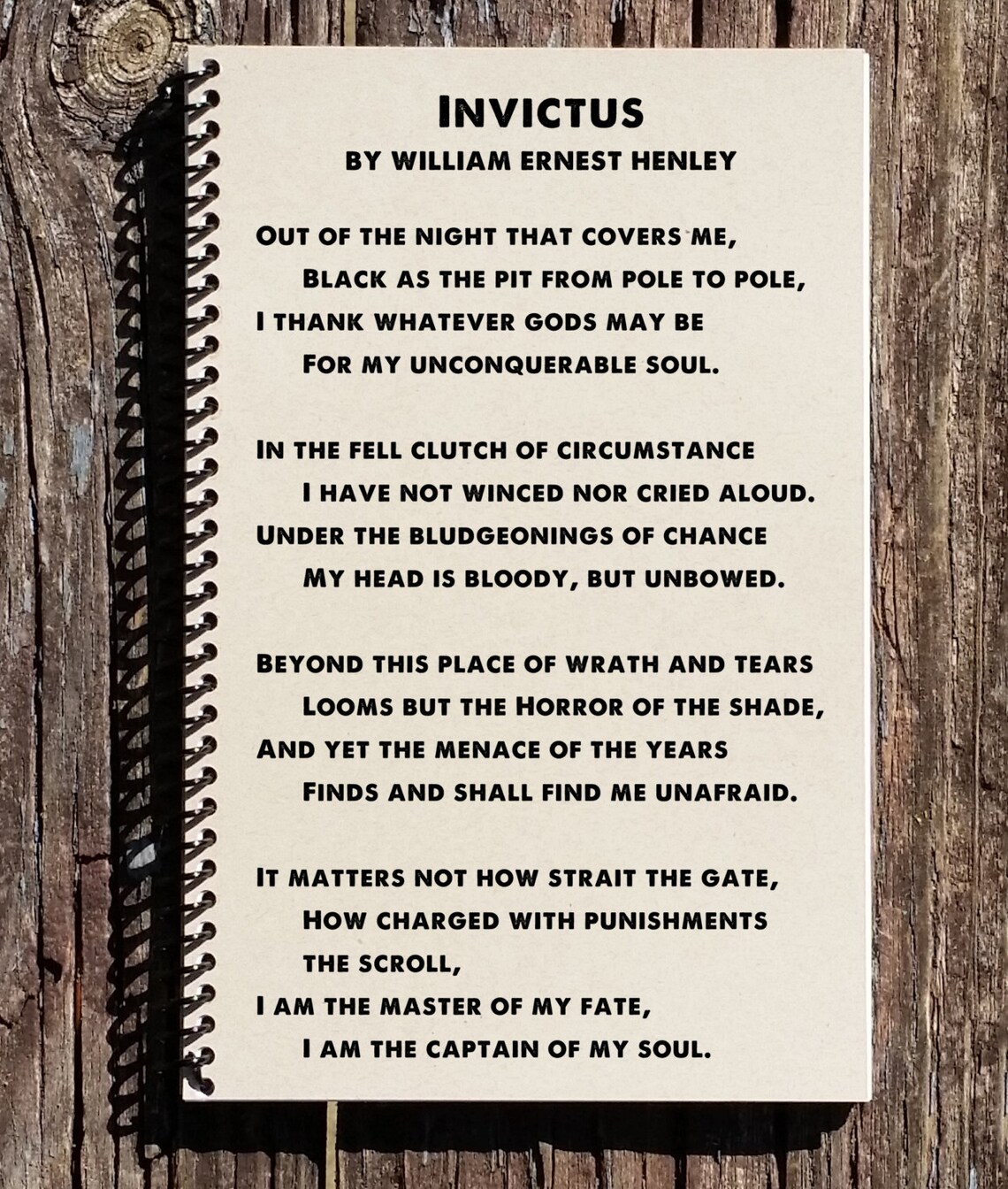 Invictus William Ernst Henley Invictus Poem Invictus - Etsy