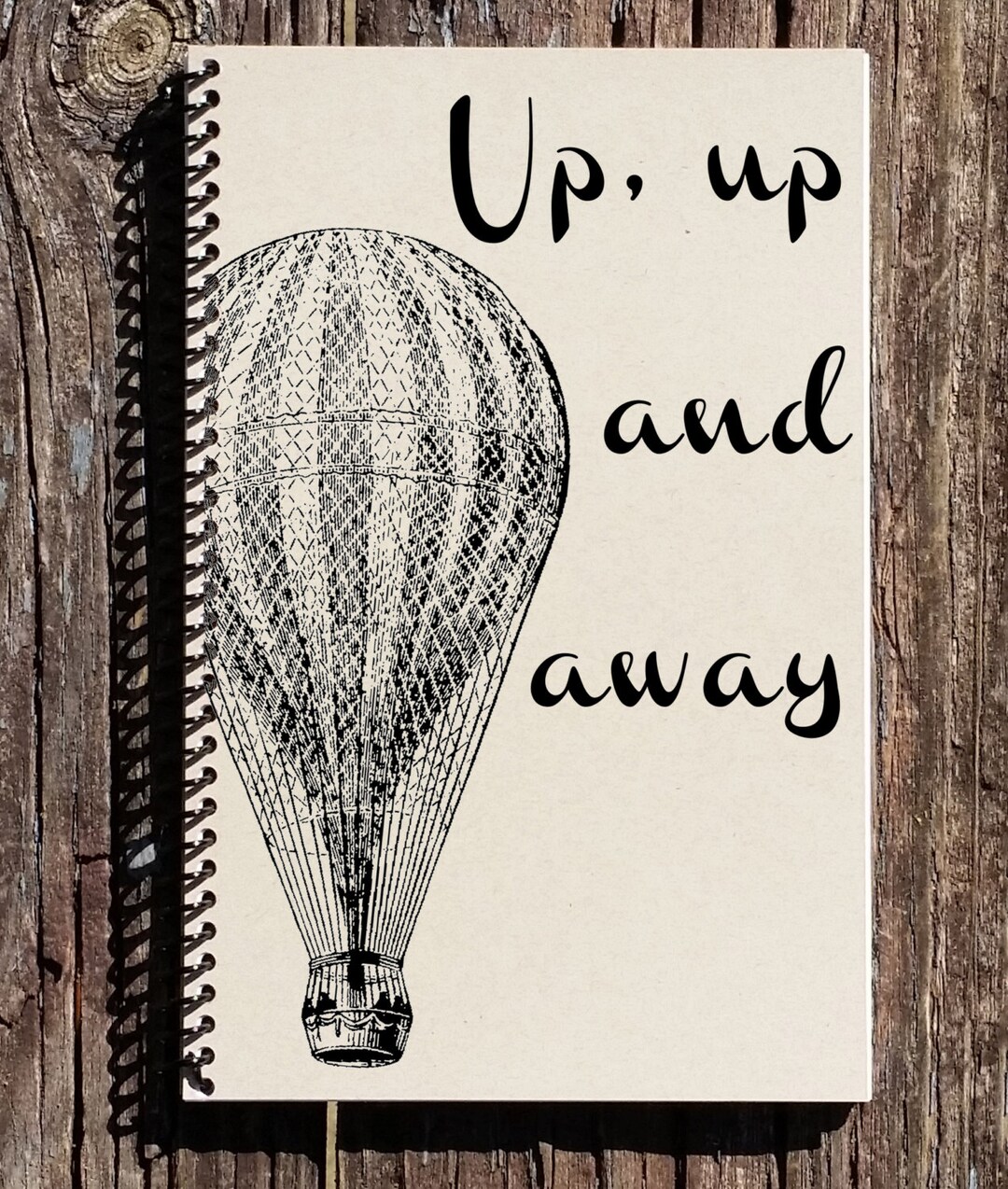 Up, Up, and Away - Hot Air Balloon Spiral Notebook - Hot Air Balloon ...