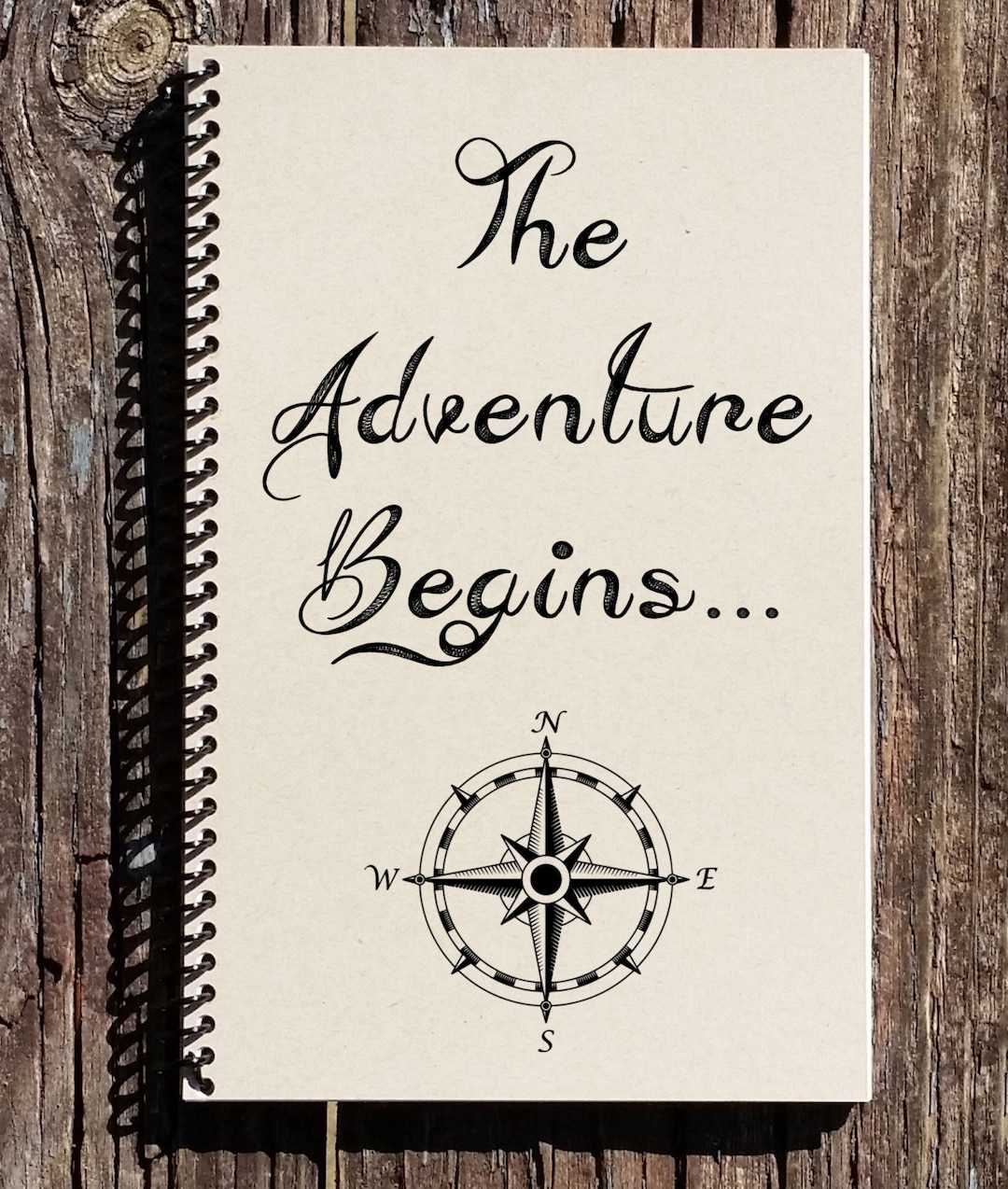 The Adventure Begins - Adventure Spiral Notebook - Adventure Journal ...