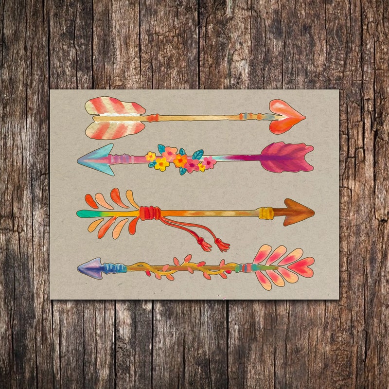 Arrow Note Cards - Etsy