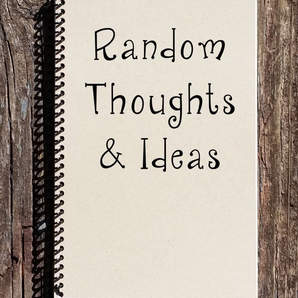 Thoughts Notebook - Etsy