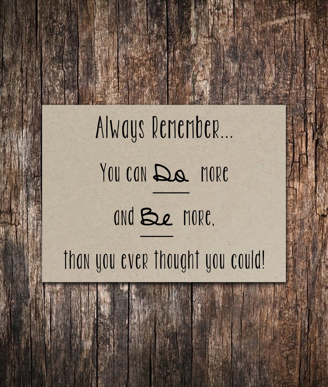 Encouraging Note Cards Set of 10 - 5.5 X 4.25 Note Cards - You Can Do ...