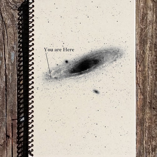 Space Notebook Lined Paper Ocean Notebook Time to Wander - Etsy